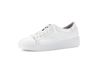 Gabor Damen Low-Top Sneaker, Frauen Halbschuhe,Best Fitting,Strassenschuhe,Sportschuhe,Freizeitschuhe,Turnschuhe,Laufschuhe,Weiss,40.5 EU / 7 UK