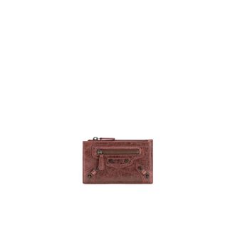 Balenciaga Leder Motorrad Geldb&ouml;rse - - Accessories - Damen - Rot - ONE SIZE
