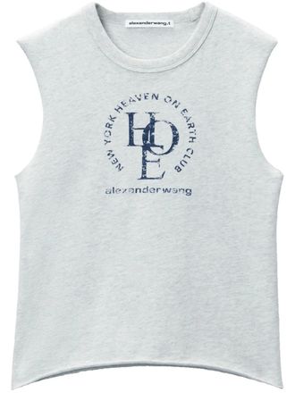 Alexander Wang t-shirt à imprimé graphique - Gris