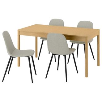 IKEA TONSTAD / NORDMANSSK&Auml;R Tisch und 4 St&uuml;hle