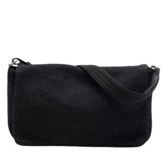 Prada Sac bandouli&egrave;re Pre-owned en laine - Femme - Pre-owned - Noir - Taille: ONE Size