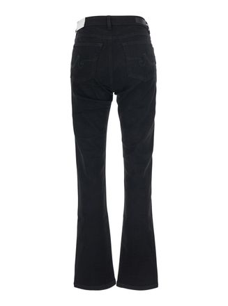 AG - Adriano Goldschmied Womens Flared Jeans Mary Black Denim Cotton