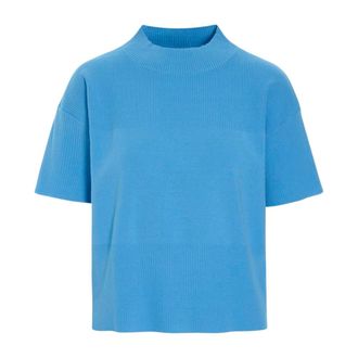 Bitte Kai Rand Kurzarm Strickbluse - - Blouses & Shirts - Damen - Blau - L