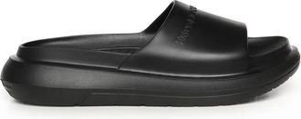 Emporio Armani Homme, Chaussures, Noir, Taille: 41 EU Sandales Monobloc avec Logo