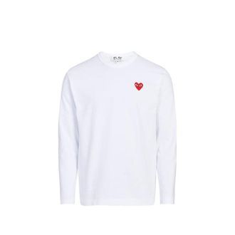 Comme Des Gar&ccedil;ons Tee-shirt droit col rond brod&eacute; en coton