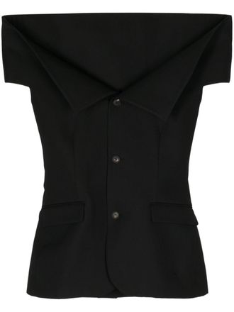 EGONlab. gilet à épaules dénudées - Noir