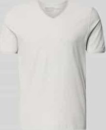 Mc Neal T-Shirt mit V-Ausschnitt und Rollsaum