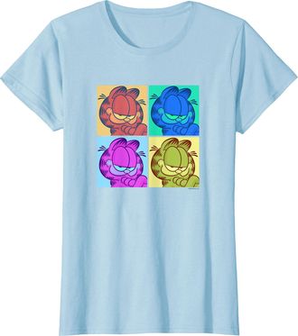Garfield Pop Color 4 Grid T-Shirt