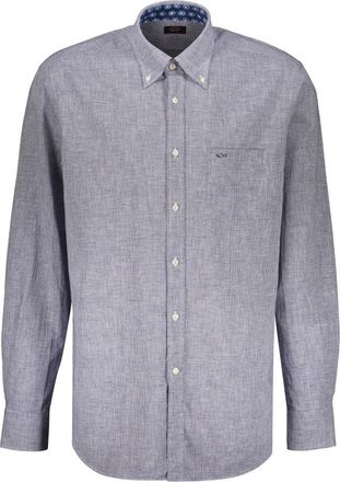 Paul & Shark Homme, Chemises, Bleu, Taille: 6XL Chemise &Eacute;l&eacute;gante Ray&eacute;e &agrave; Col Classique