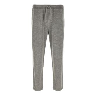 Brunello Cucinelli M&eacute;lange Kaschmir-Seiden-Jogginghose - - Trousers - Herren - Grau - XL