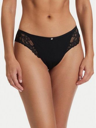HUGO BOSS Klassischer Damenslip Blossom 50556187 Schwarz