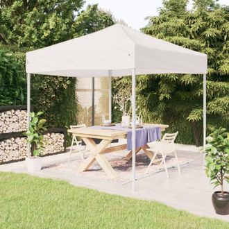 vidaXL vidaXL Tente de réception pliable Blanc 2x2 m