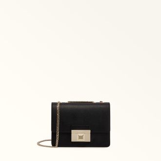 Furla Venere Umh&auml;ngetasche Nero Schwarz Andromeda Kalbsleder Damen
