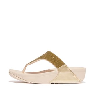 FitFlop Womens Lulu Opul Toe-Post Sandals, Platin, 38.5 EU
