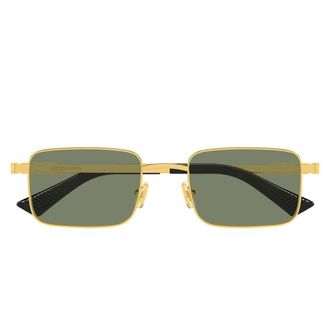 Bottega Veneta Homme, Accessoires, Jaune, Taille: 53 MM Rectangular Lunettes de soleil