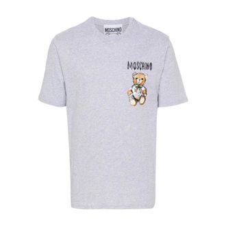 Moschino Graue Teddy Bear T-Shirts und Polos - - Tops - Herren - Grau - L