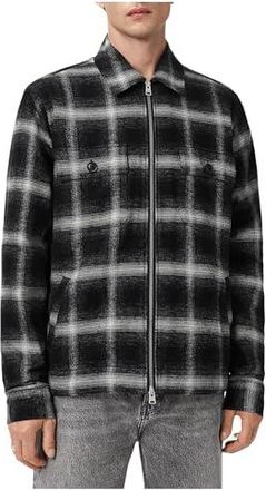 AllSaints Bayo Sherpa Jacket Veste, Noir, Medium Homme