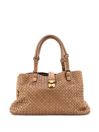 Bottega Veneta Roma Bag Intrecciato Nappa Medium tote bag - Gr&uuml;n
