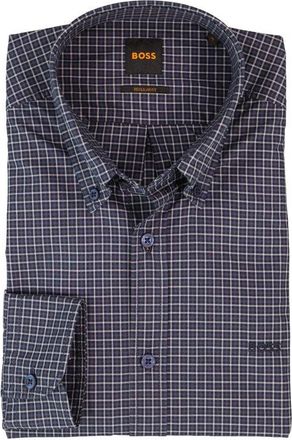 Boss Orange by Hugo Boss BOSS Orange Herren Hemden blau Baumwoll-Stretch