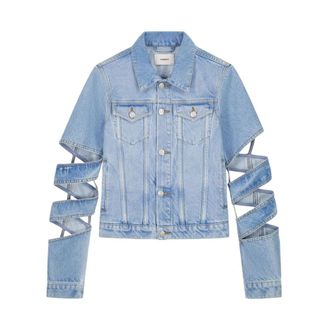 Coperni Spiral Denim Jacket - - Jackets - Damen - Blau - XS