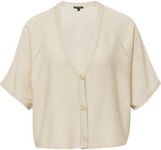 Comma Cardigan Strickjacke Schimmernder Feinstrick-Cardigan mit Fledermaus&auml;rmeln