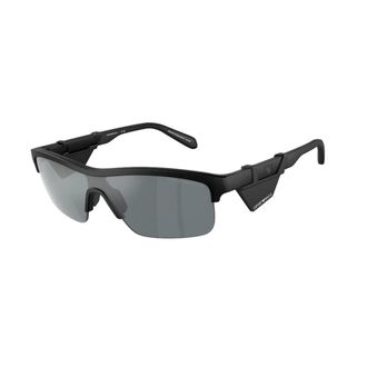 Emporio Armani Verspiegelte graue Sonnenbrille - - Accessories - Herren - Schwarzk - 35 MM