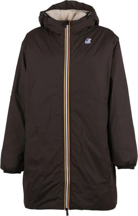 K-Way veste zippée à capuche - Marron