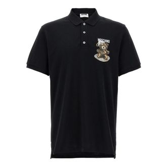 Moschino Press Polo Shirt - - Tops - Herren - Schwarzk - S