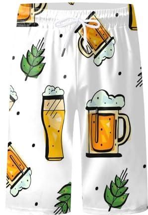 Generic Short court pour homme Oktoberfest - Mode d&eacute;t&eacute; - Respirant - Confortable - Impression chope de bi&egrave;re - V&ecirc;tement d&eacute;contract&eacute; simple, autre, XXL