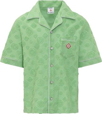 Casablanca Homme, Chemises, Vert, Taille: S Short Sleeve Chemises