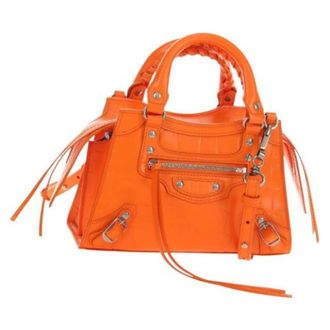 Balenciaga Sac &agrave; main vintage Pre-owned - Femme - Pre-owned - Orange - Taille: ONE Size