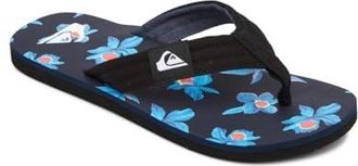 Quiksilver Molokai Layback Tongs pour homme, Noir/bleu/blanc., 42 EU