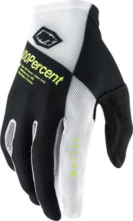 100% Celium Handschuhe schwarz/weiß Handschuhgröße L 2021 Fahrradhandschuhe