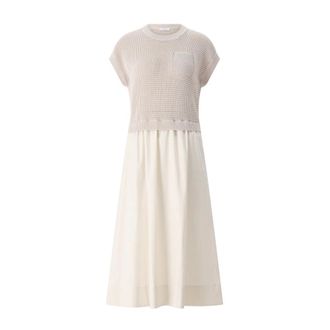 PESERICO Damen, Kleider, Beige, 2XLGr&ouml;&szlig;e