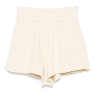 Autry Wei&szlig;e Baumwollshorts mit elastischem Bund - - Shorts - Damen - Wei&szlig; - S