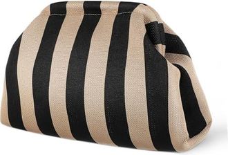 Yarnow Pochette Femme Ray&eacute;e &Eacute;l&eacute;gante Polyester Sac Main Compact pour Soir&eacute;e D&icirc;ner et Usage Quotidien