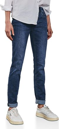 Street One Damen A378402 Jeans im Casual Fit, Dark Blue Wash, 31W / 32L