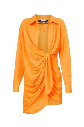 Jacquemus Orange Le Splash Mini Dress Size XS