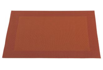 ASA 78053076 Tischset aus Kunststoff quadratisch, Dunkel-orange, 46 x 33 cm