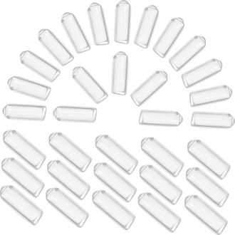 OSALADI 300 St&uuml;ck Gummikappen f&uuml;r Lochwandhaken 6mm Transparent Gummi Endkappen Schutzkappen f&uuml;r Supermarktregale und Haushaltswaren