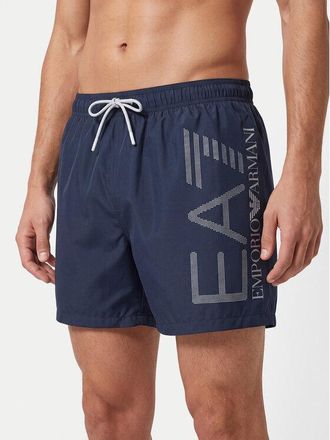 Emporio Armani Badeshorts 7M002001 AF14497 MB010 Dunkelblau Regular Fit