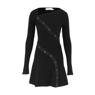 Zimmermann Femme, Robes, Noir, Taille: 38 FR Rebellion Buttoned Mini Dress