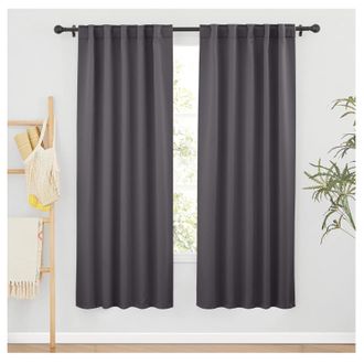 Generic Thermo Vorh&auml;nge Thermovorhang K&auml;lteschutz Verdunkelung Gardinen mit Stangentasche und hinterer Schlaufe Blackout Vorhang Blickdicht Schlafzimmer Wohnz