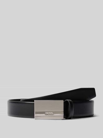 HUGO BOSS Lederg&uuml;rtel mit Logo-Schlie&szlig;e Modell Baxton