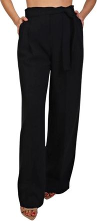 HUGO BOSS Femme, Pantalons, Noir, Taille: 46 FR Wide Pantalons