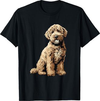 Whyitsme Design Cremefarbene Lagotto Romagnolo Hundeillustration T-Shirt