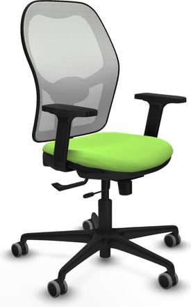 Piqueras y Crespo 8H Chorquera B&uuml;rostuhl mit 2D-Armlehnen, h&ouml;henverstellbare Lendenwirbelst&uuml;tze, ausgestattet mit Syncro/Traslack und eingespritztem Schaum, mit Rollen 