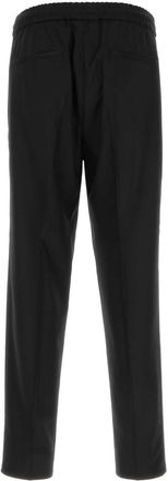 Brunello Cucinelli Virgin Wool Trousers - Black