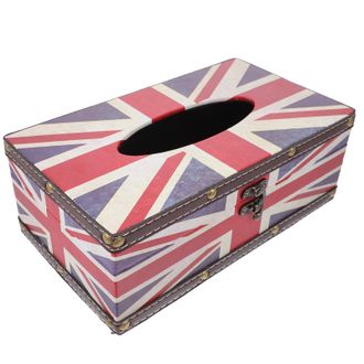 Hemobllo Pu Taschentuchbox mit Holz Bedruckt Filigranes Muster Kompakt und Tragbar Serviettenhalter f&uuml;r Zuhause und Auto