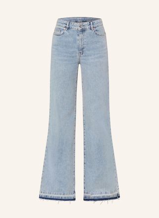 Oui Wide Leg Jeans blau